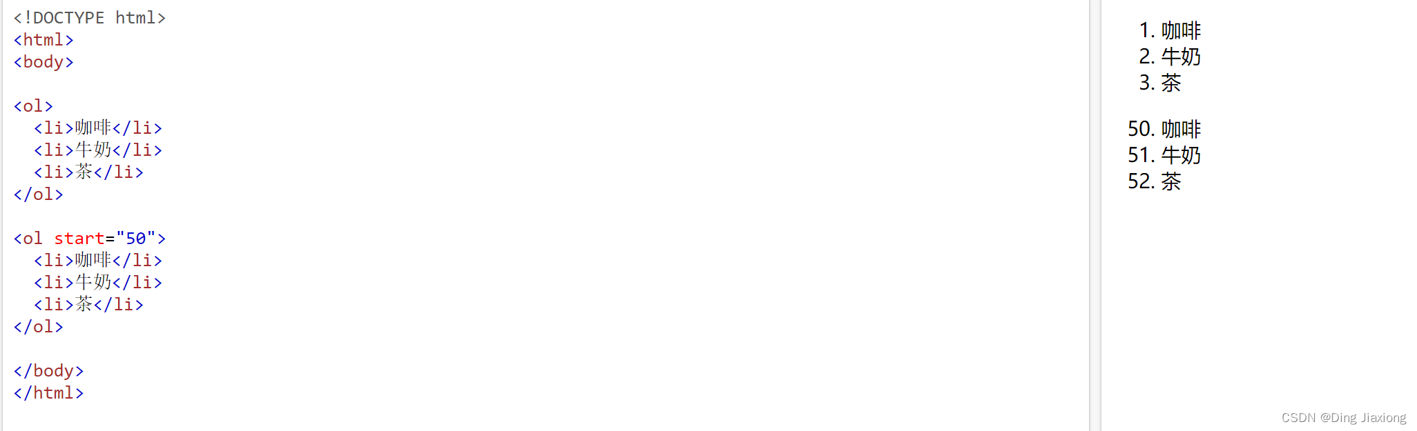 HTML 12 HTML 列表 ul、ol_html 卡片列表模板-CSDN博客