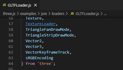 threejs加载GLTFLoader模型时出现未能解析three模块标识符_threejs gltfloader-CSDN博客