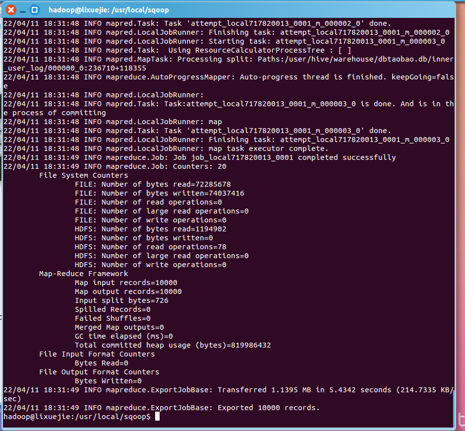 使用Sqoop将数据从Hive导入MySQL报错：No columns to generate for ClassWriter-CSDN博客