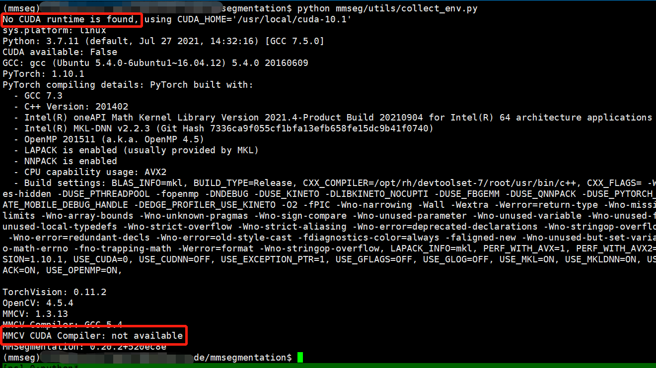 [mmsegmentation] mmsegmentation的linux安装记录_linux 安装mmsegmentation0.24.1版本-CSDN博客