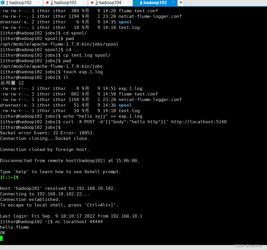Flume netcat 监听端口44444操作_nc 192.168.197.35 44444-CSDN博客