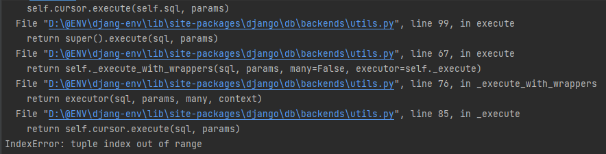 【django】model Objects Raw 原生sq 一直报错 Indexerror Tuple Index Out Of Range Django Objects Raw Csdn博客