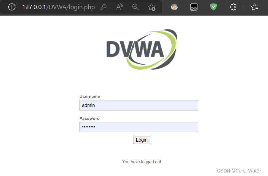 DVWA--DVWA环境搭建_利用“小皮”来登录“dvwa”平台的默认路径是-CSDN博客