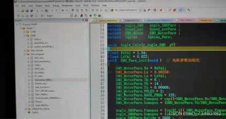 无感FOC电机控制代码，算法采用滑膜观测器，SVPWM控制，启动采用Vf,全开源代码，很有参考价值_foc滑膜观测器-CSDN博客