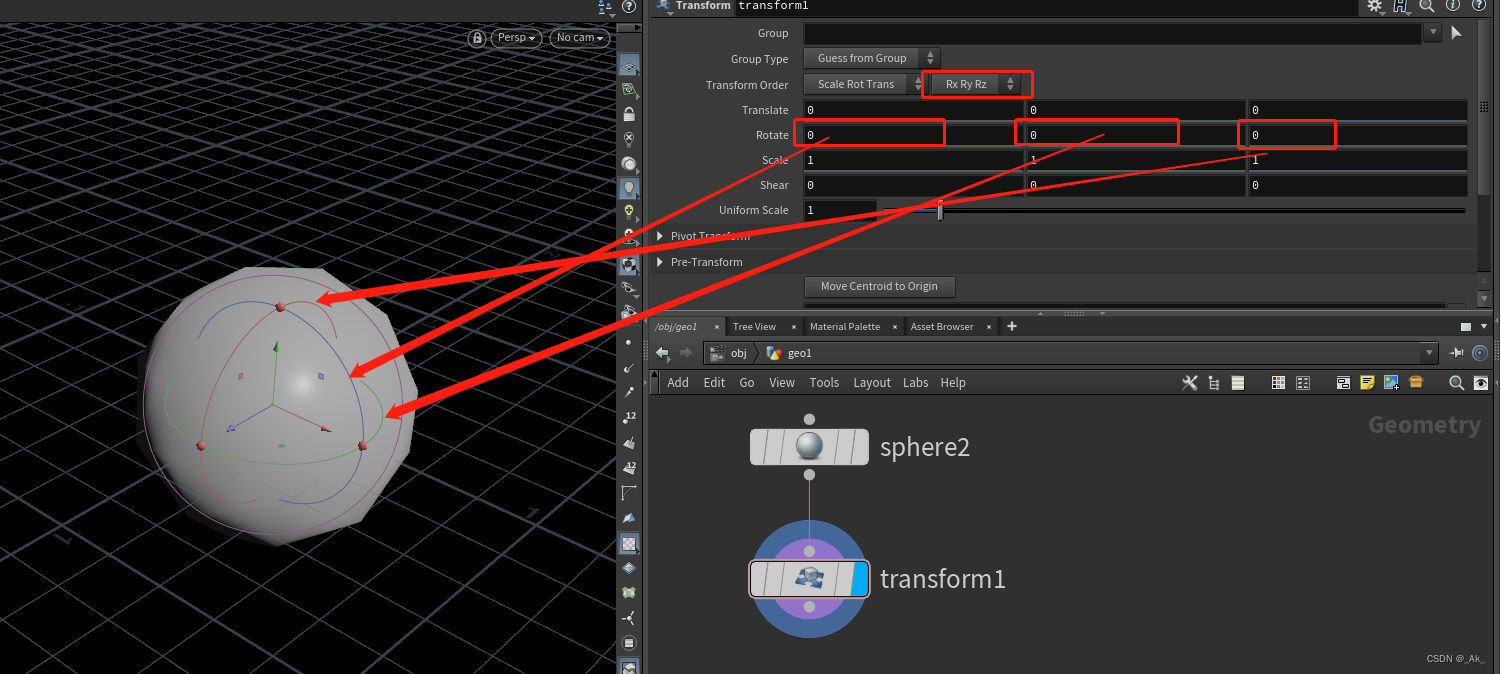 HoudiniVex笔记_P14_QuaternionBasics四元数基础_houdni 四元数函数-CSDN博客