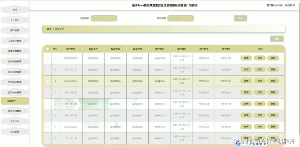 【附源码】基于java的公共卫生安全信息管理系统的设计与实现6gx2j9计算机毕设ssm公卫查体源码 Csdn博客