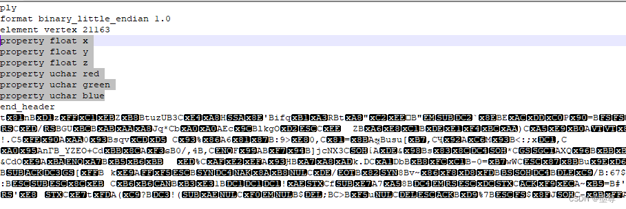 二进制ply点云文件转ascii格式_ply文件转asiic-CSDN博客