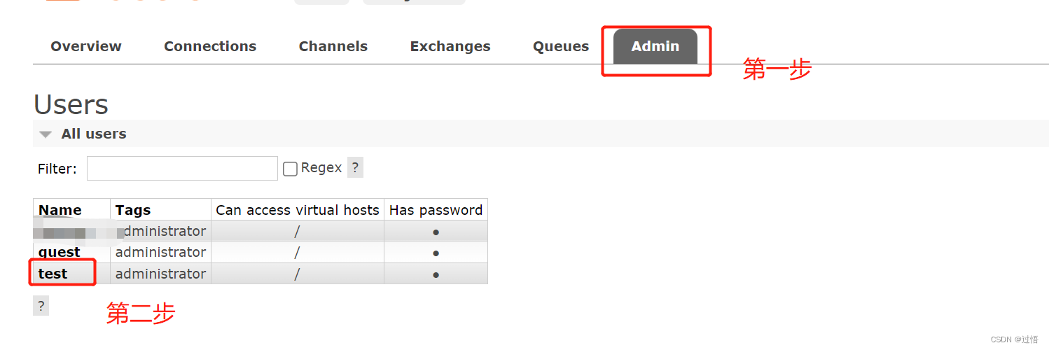 连接RabbitMQ报错access to vhost_connection error; protocol method: #method