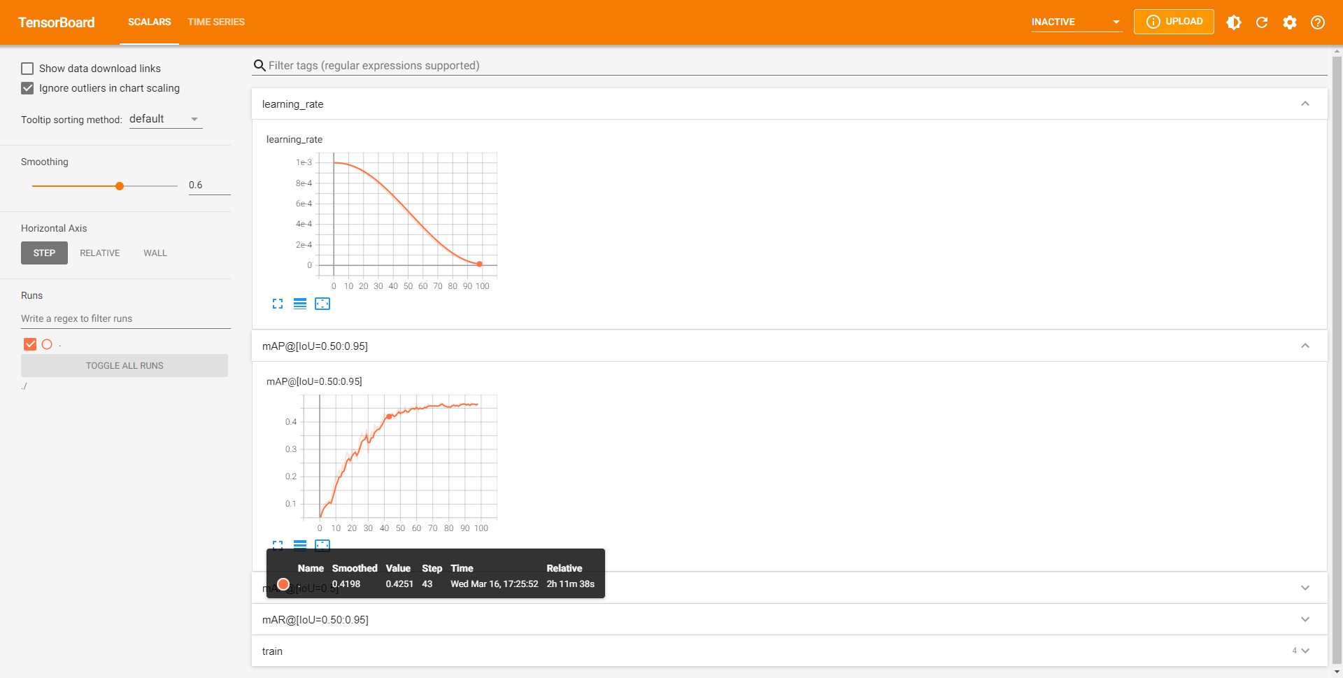 No dashboards are active for the current data set. 解决tensorboard无法启动和显示问题-CSDN博客