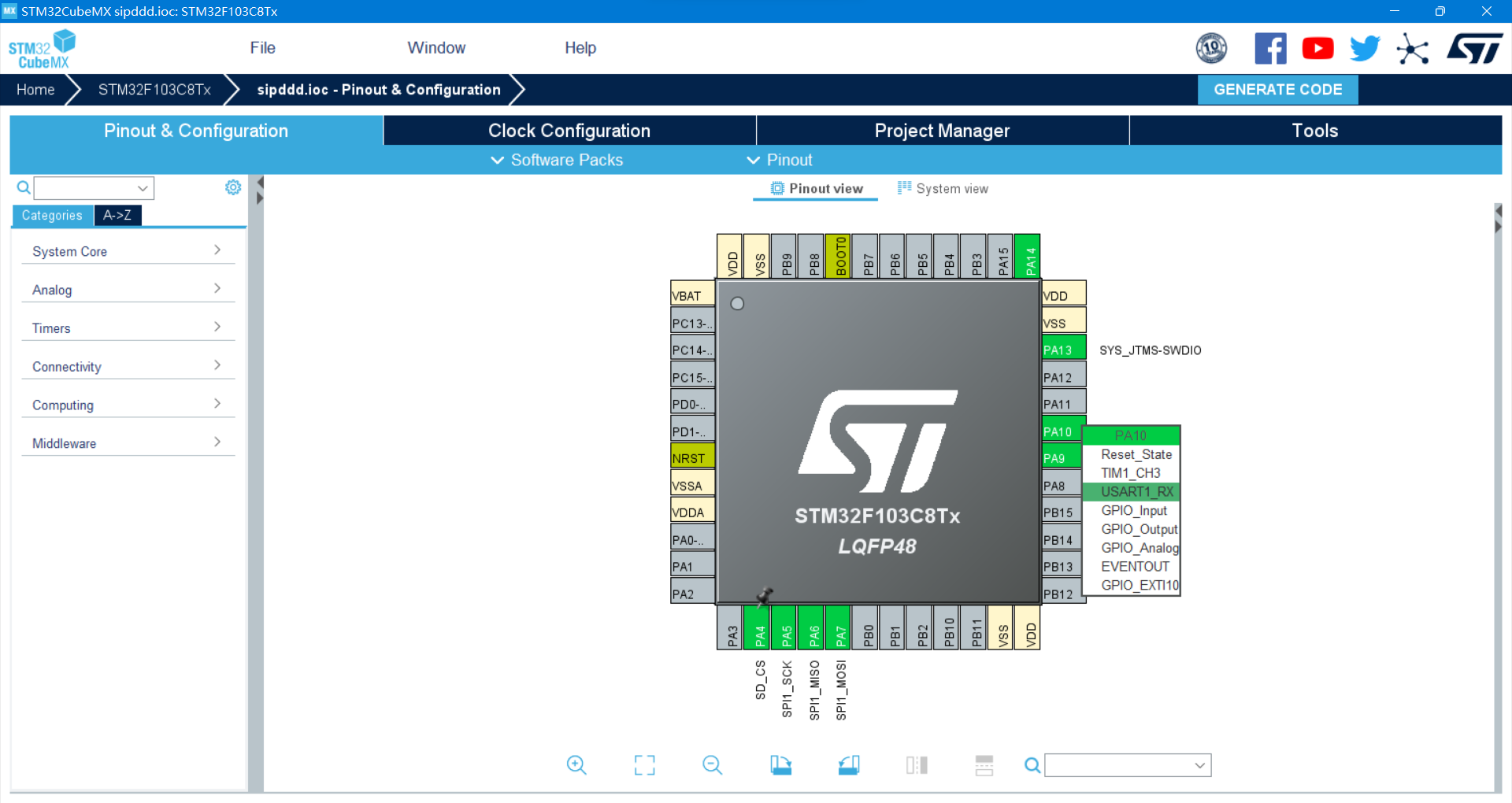 使用STM32F103C8T8写入SD卡_keil stm32f1 保存数据到sd卡-CSDN博客
