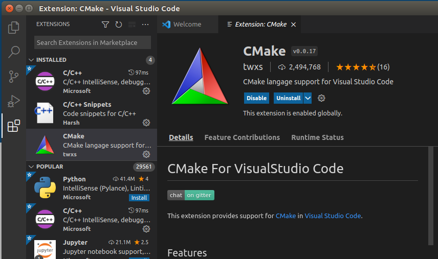 Linux下VSCode的安装和使用（VScode C/C++配置 CMake的使用）（GCC、GDB）（各类插件 Snippets、Code Runner、Include ...