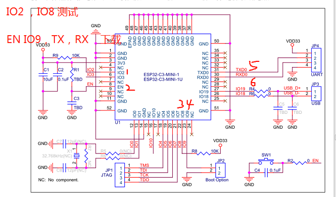 007. ESP32-C3-MINI-1 模组电路设计注意_esp32-c3-mini-1与mcu通信-CSDN博客