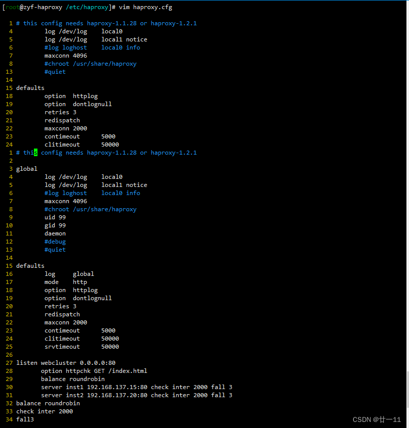 Haproxy搭建Web群集-CSDN博客