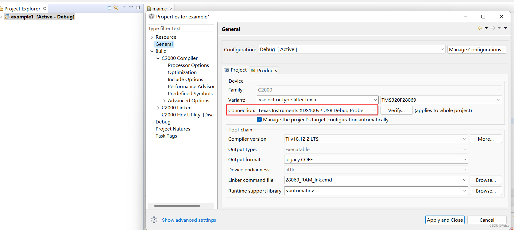 用CCS搭建简单的F28069M工程并控制LED闪烁，以及实现注解_f28069例程-CSDN博客