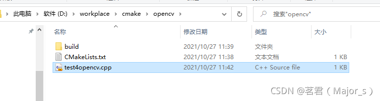 Cmake创建opencv项目cmak Setopencv Csdn博客