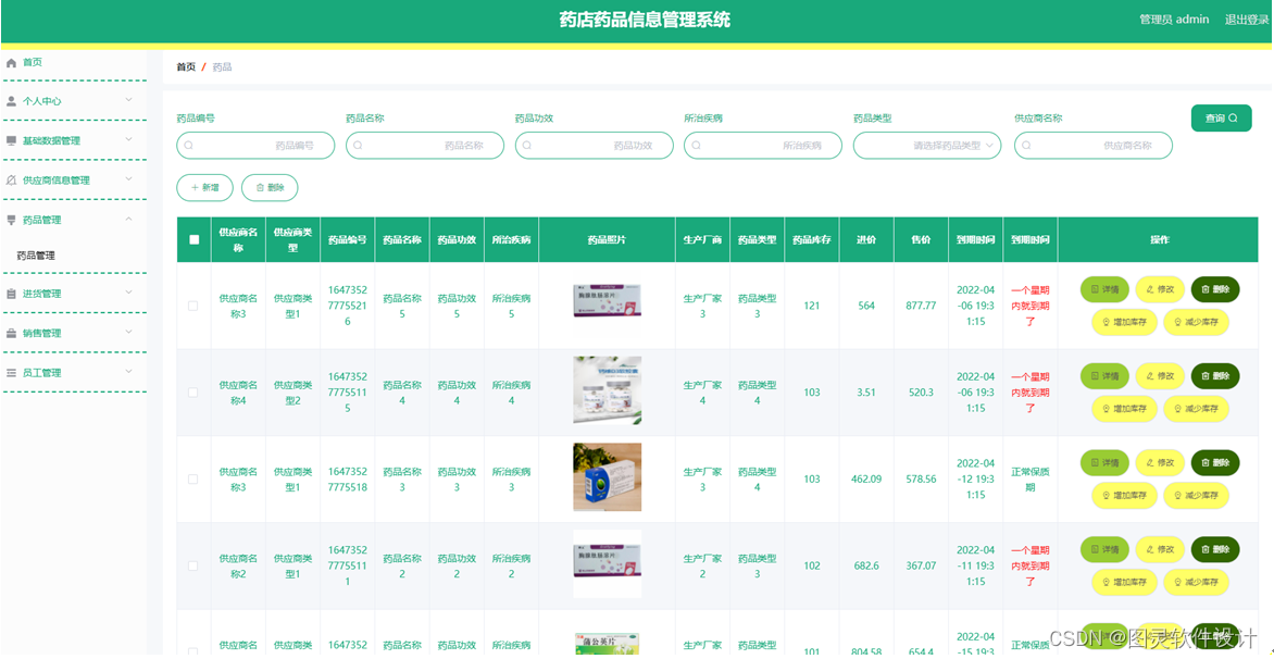 基于java的药店药品信息管理系统的设计与实现大药房药品信息管理系统java Csdn博客 