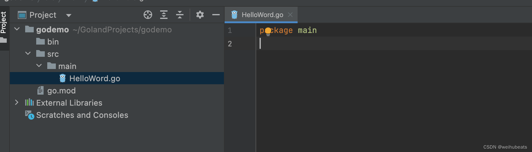 Java转Go从零开始学习一：GoLand环境搭建及输出HelloWord_goland hello word-CSDN博客