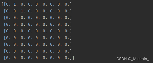 用python生成矩阵某一个位置的元素为1,其余位置为0python 矩阵的特定点设置为1 Csdn博客