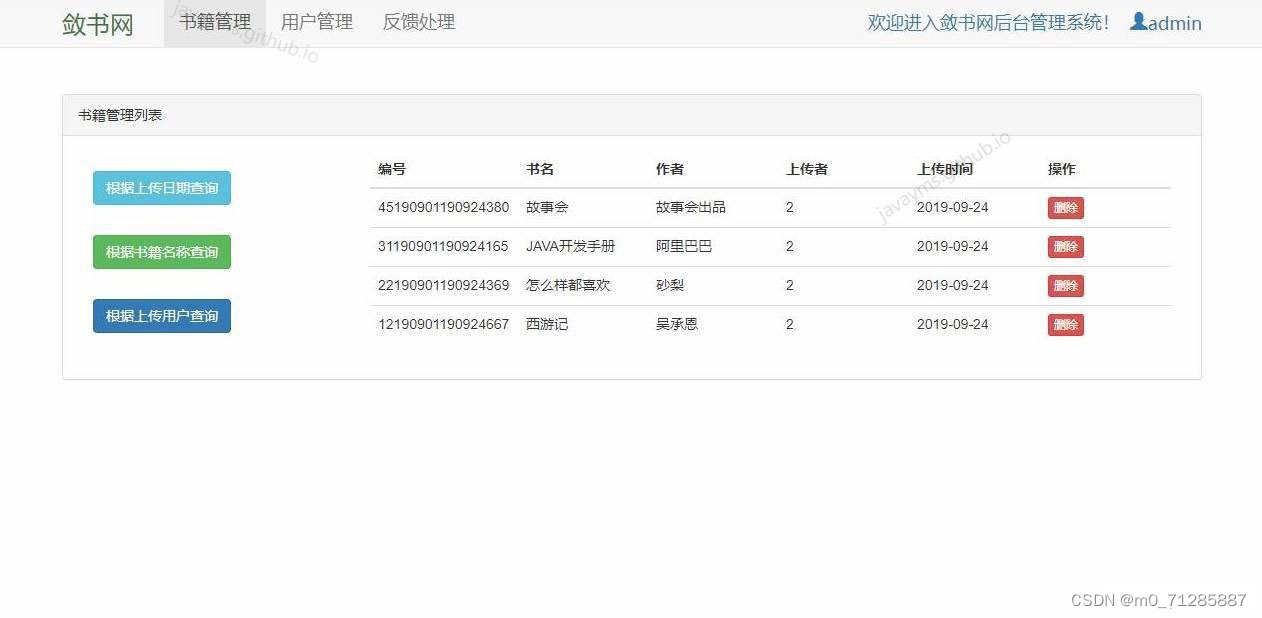 基于javaweb+mysql的ssm+maven电子书网络图书在线小说阅读管理系统(java+ssm+jsp+javascript+mysql)_java web电子书-CSDN博客