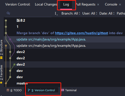 极简idea下git操作（二）- 合并分支，版本回退，Cherry-Pick_idea git merge into current,会删除 ...
