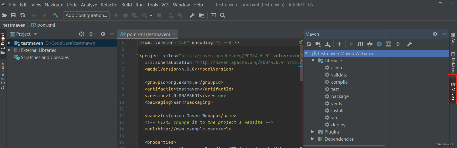Intellij Idea 新建创建maven Web项目projectintellij社区版创建maven项目 Csdn博客