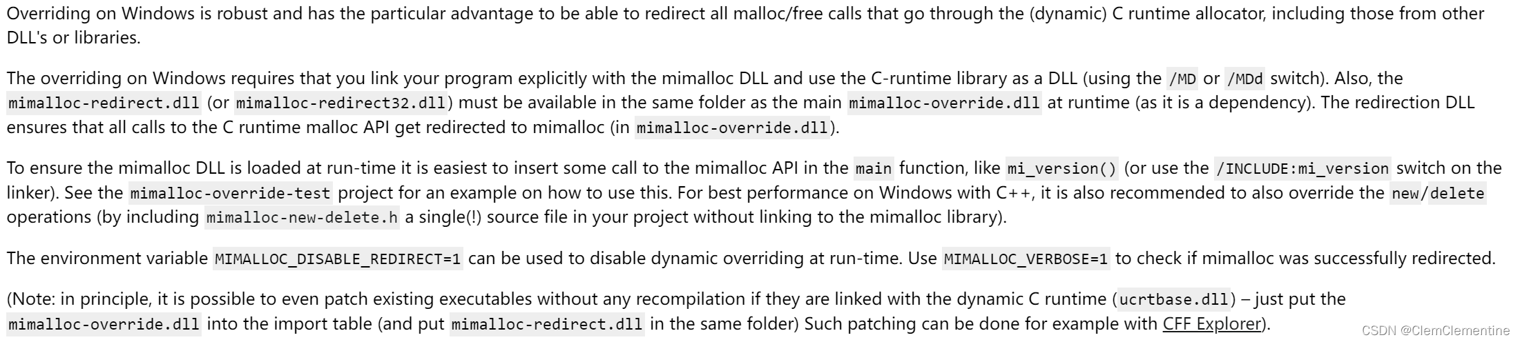Mimalloc在windows上的编译和使用mimalloc使用 Csdn博客