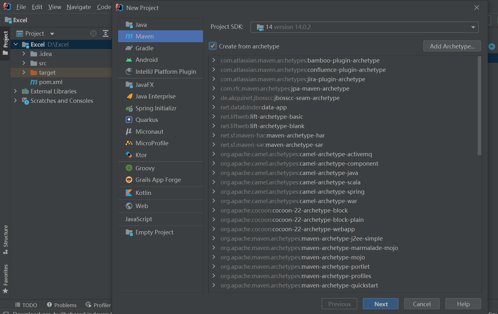 IntelliJ IDEA 安装maven并使用poi读写excel_poi-ooxml maven-CSDN博客
