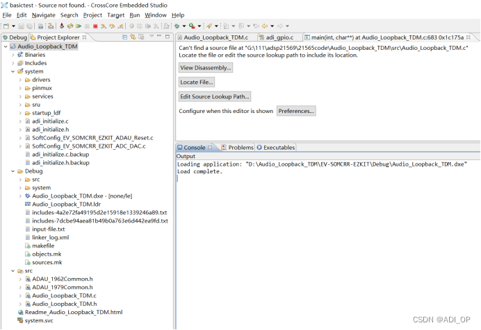 手把手教你使用ADSP-21565（二）在线调试程序详细说明-CSDN博客