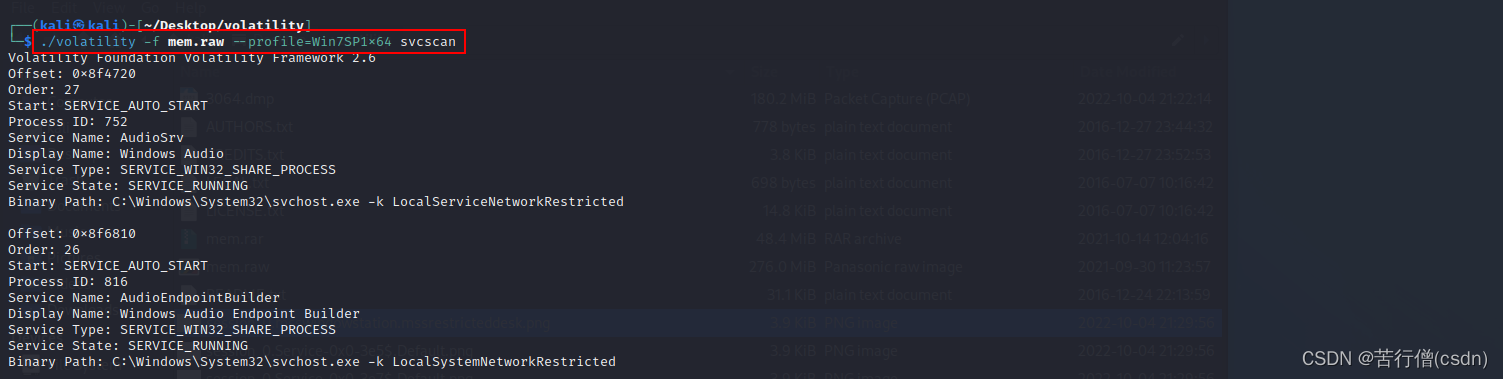 内存取证 && volatility工具（持续更新）_内存镜像.raw-CSDN博客