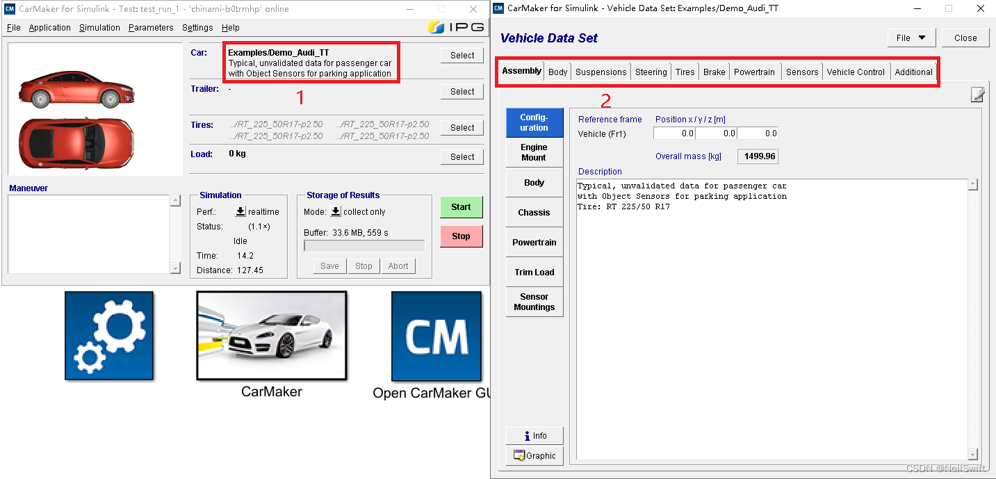 carmaker/matlab联合仿真(二) 新建测试场景_汽车仿真软件carmaker-CSDN博客