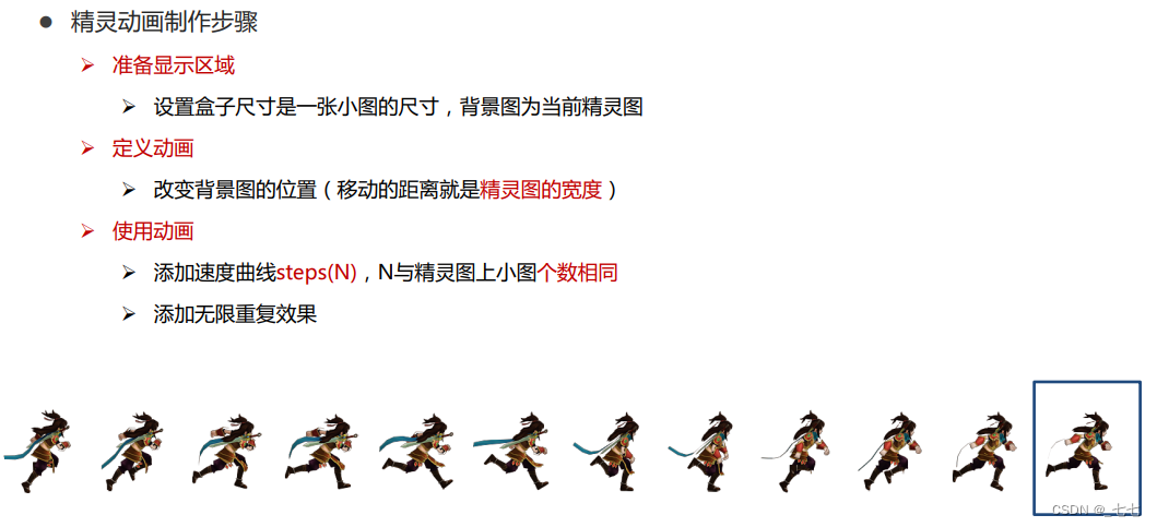 Html Css：动画animation、animation复合属性、属性拆分、使用steps实现逐帧动画 Animation动画拆分 Csdn博客