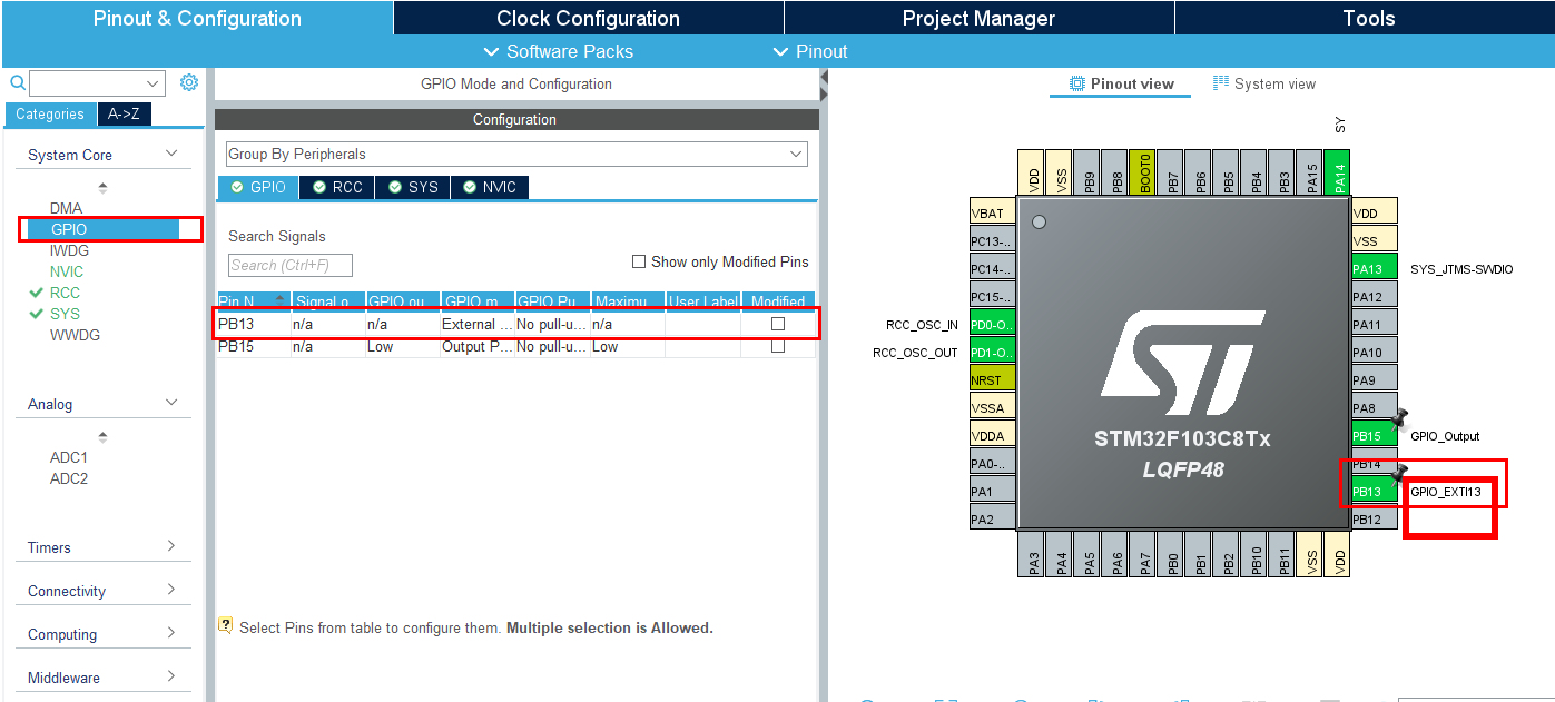 Stm32 Hal 外部中断 Csdn博客 
