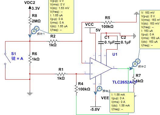 Bipolar Operational Amplifier TLC2652 Application Circuit - Programmer ...