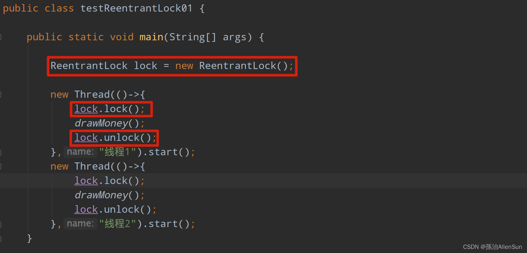 【多线程】Lock和ReentrantLock使用和源码分析_reentrantlock和lock-CSDN博客