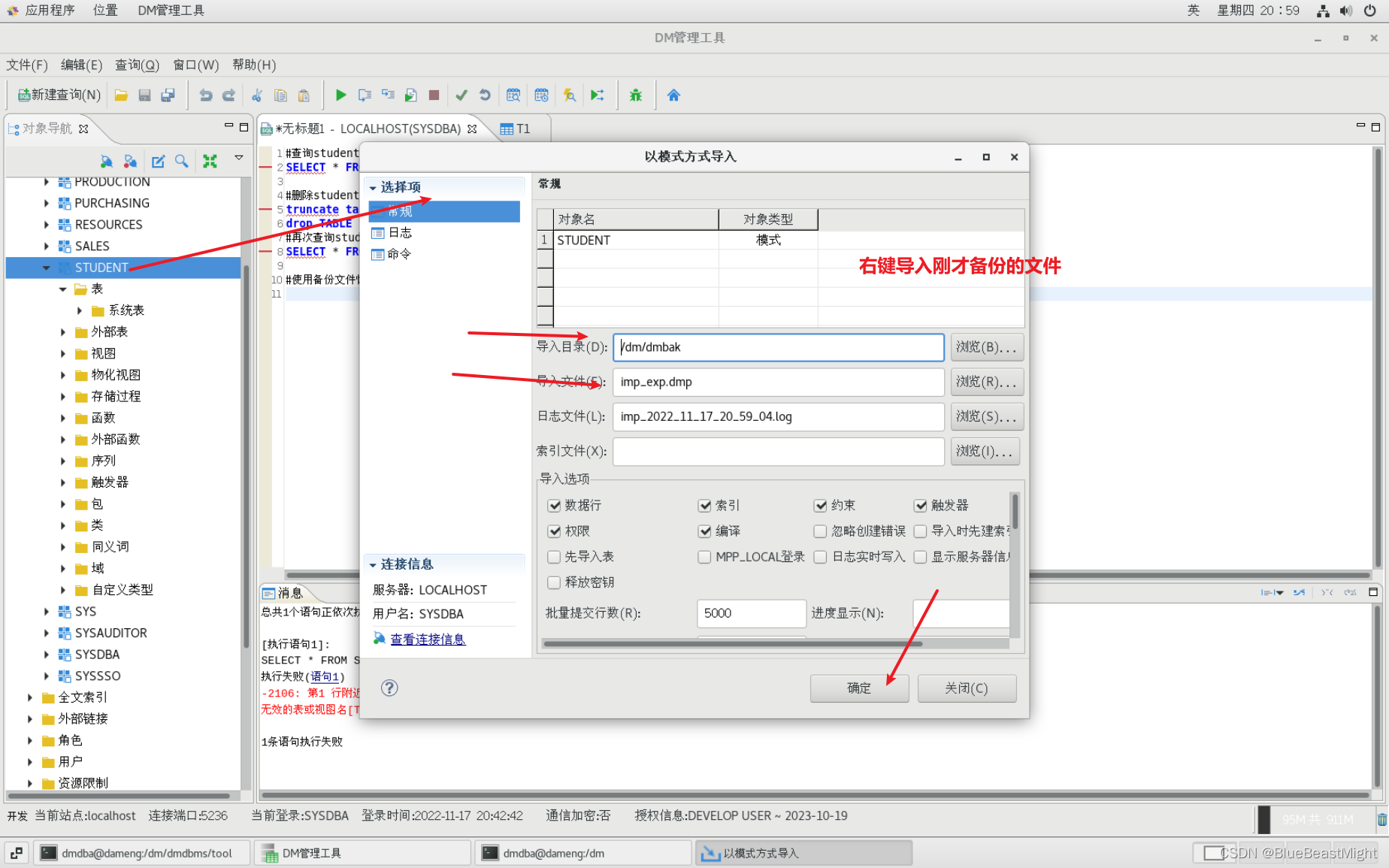 四、DM Manager工具使用_dm数据库连接工具-CSDN博客