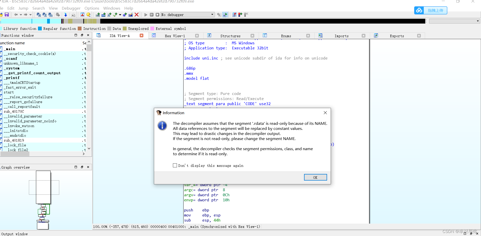 攻防世界-reverse-re1_reverse - re1-CSDN博客
