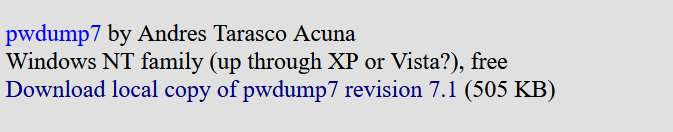 quark pwdump导出windows用户密码hash值_pwdump7下载-CSDN博客
