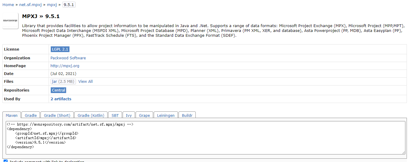 mpxj操作Project文件-CSDN博客