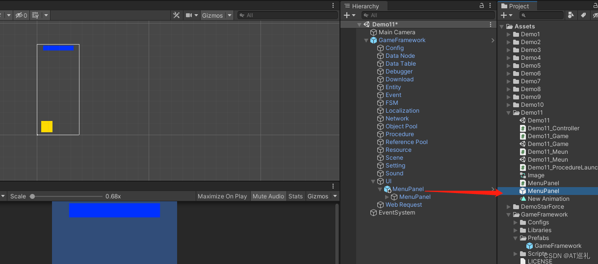 GameFramework制作游戏（二）制作UI界面_gameframework制作经营类游戏-CSDN博客