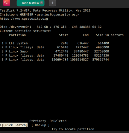 如何使用 testdisk 恢复已删除的文件-CSDN博客