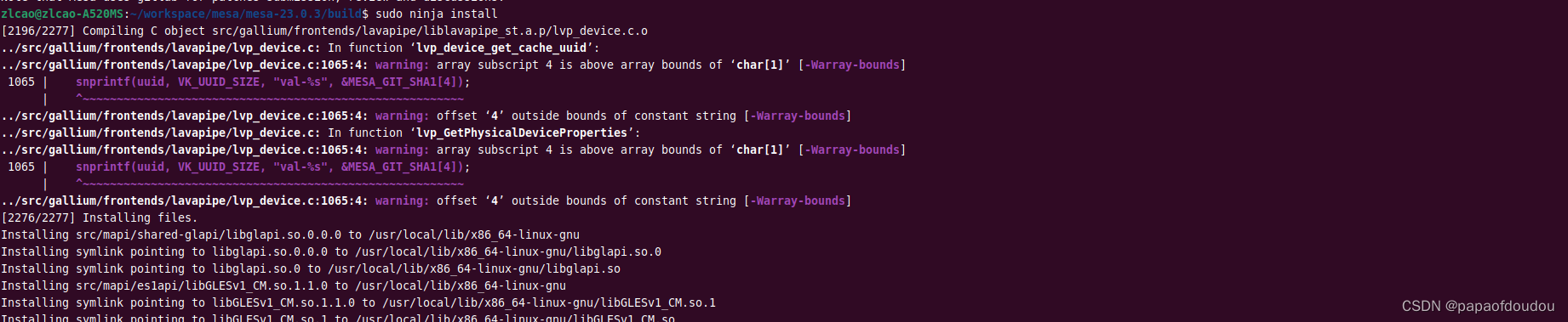 OpenGL Mesa库在ubuntu22.04上的编译_一键编译mesa opengl-CSDN博客