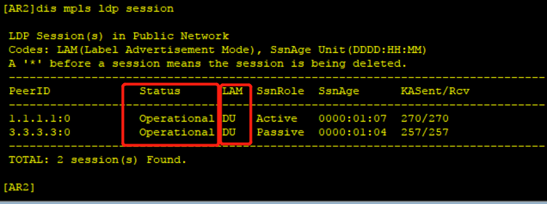 华为MPLS LDP动态标签实例配置_dis mpls ldp-CSDN博客