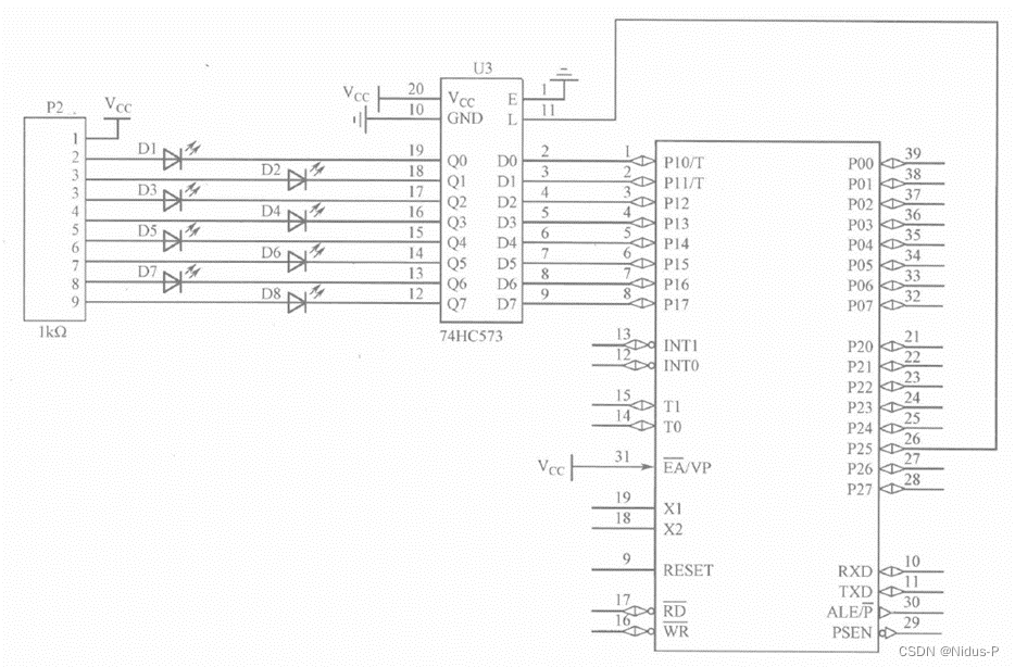 C51单片机学习_01LED_keil循环位移-CSDN博客
