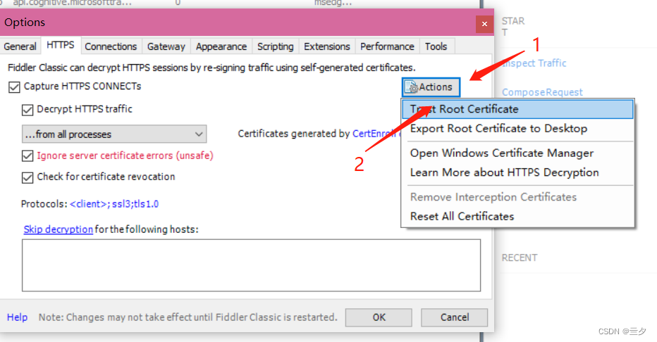 入手fiddler抓包老是出错，可能是你没注意这些细节_fiddler抓手机包提示proxy authentication required-CSDN博客
