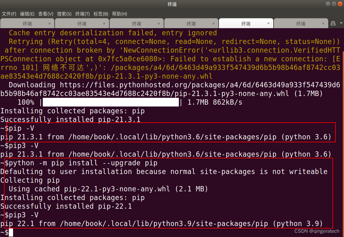 Linux Ubuntu python Python3 9 pip pip3 IOTWORD 