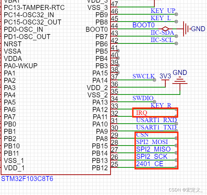1.3双摇杆遥控器电路部分--stm32f103基本外设电路（ST-link下载、串口、按键、摇杆、电量检测、LED指示灯、0.96寸OLED、NRF24L01）_遥控器原理 电位器-CSDN博客