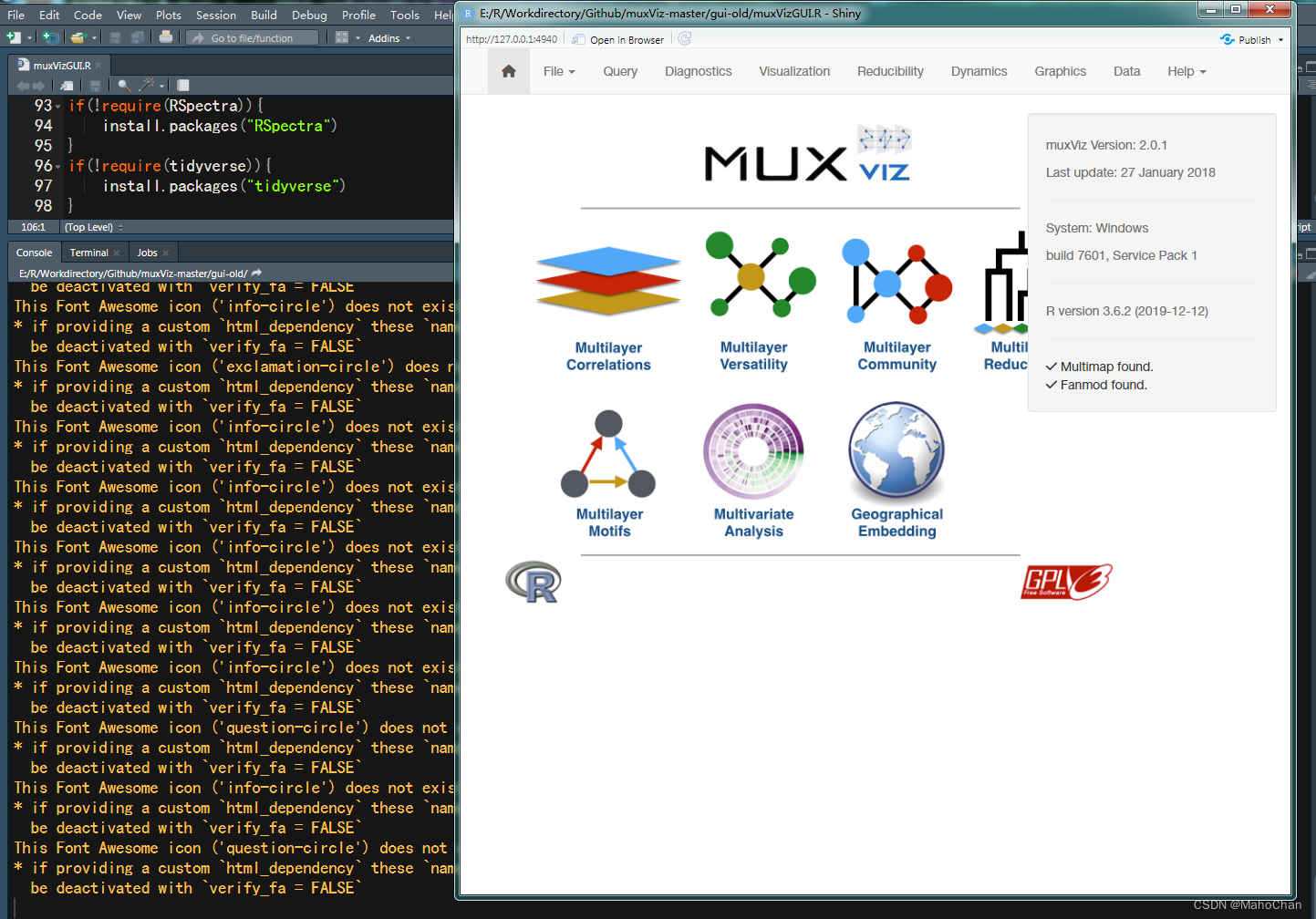 R studio上安装MuxViz及相关包_MahoChan的博客-CSDN博客