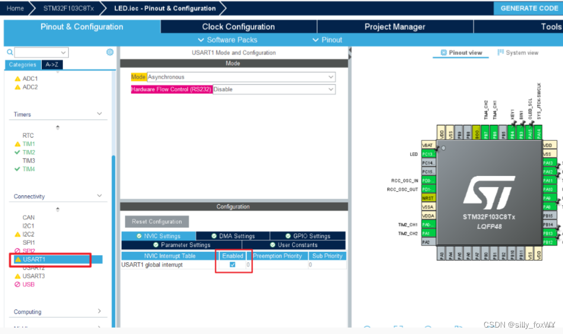 STM32各模块模式功能CubeMX配置_stm32 使能各模块-CSDN博客