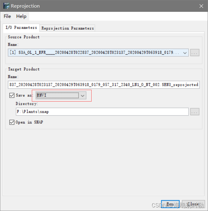 SNAP：哨兵3 OLCI level-1B产品处理_olci传感器-CSDN博客