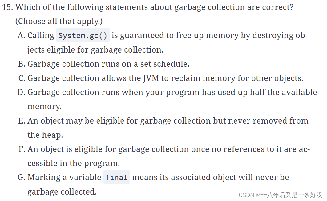 OCP Java17 SE Developers 复习题01-CSDN博客